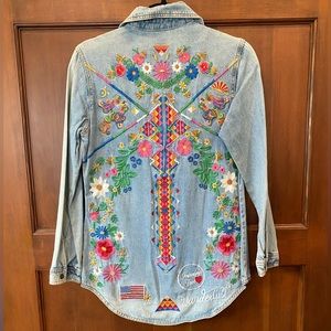 Spell | Tops | Spell The Gypsy Love Child Wanderlust Button Front Denim ...